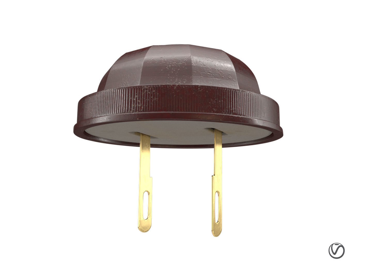 Vintage bakelite power plug 3D model | CGTrader
