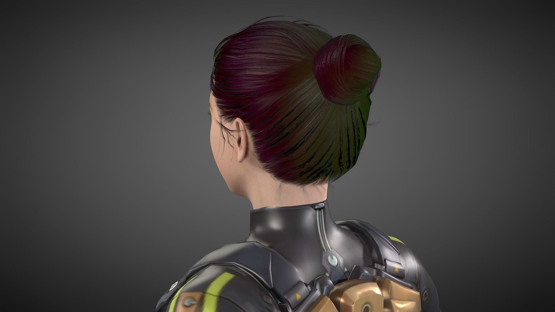 3D model Yuki female samurai VR / AR / low-poly | CGTrader