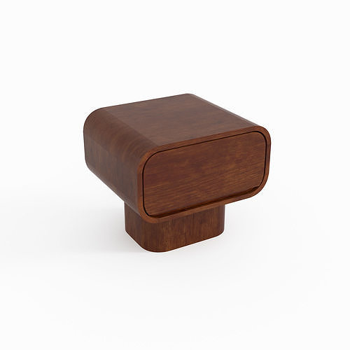 Oak Bedside Table 3D model | CGTrader
