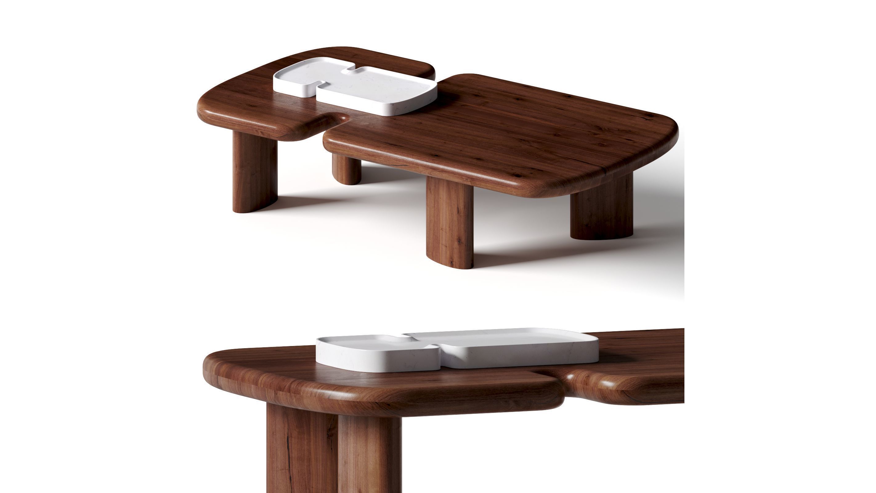 Bicephale by Ralph Pucci coffee table 3D model | CGTrader
