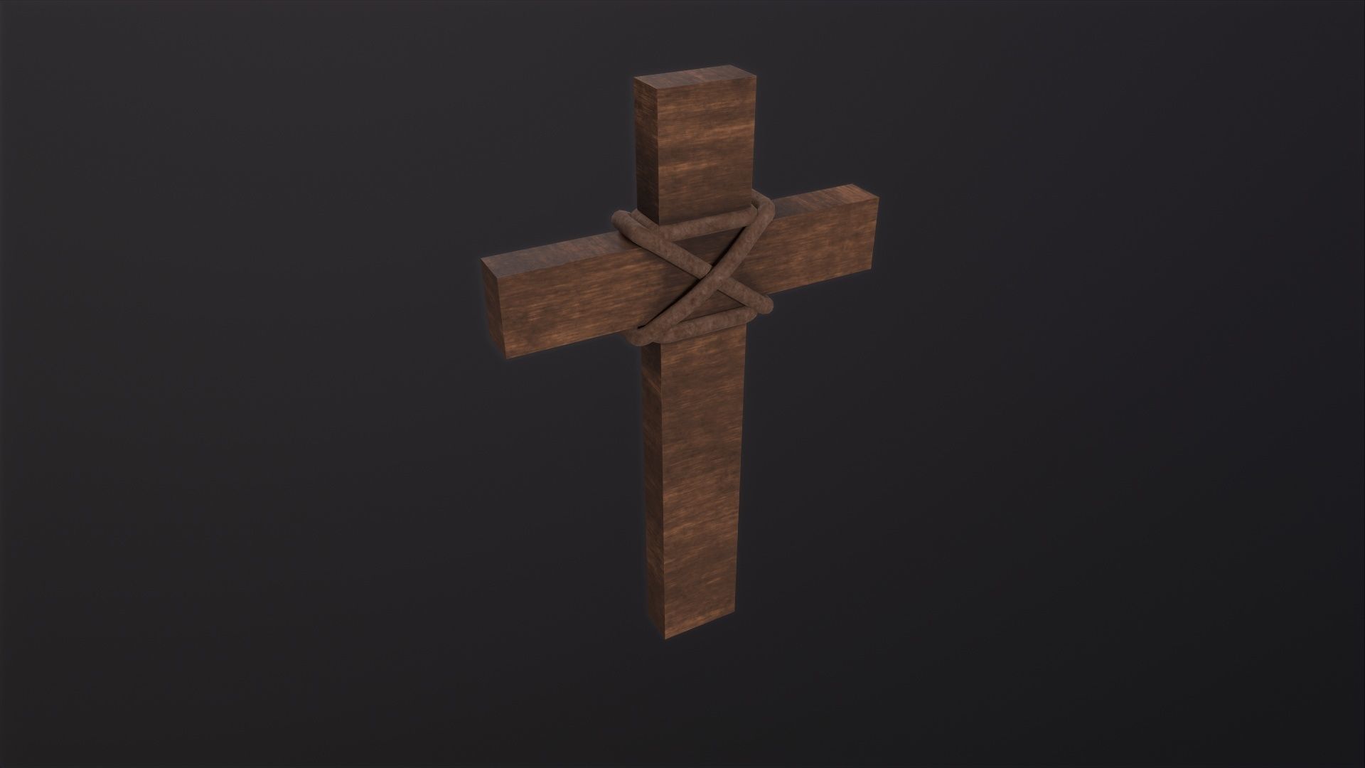 3D model Wood Cross 3D Model VR / AR / low-poly | CGTrader