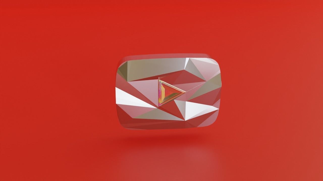 Youtube 10 Million Subscribers Award Youtube Diamond Play Button 3D ...