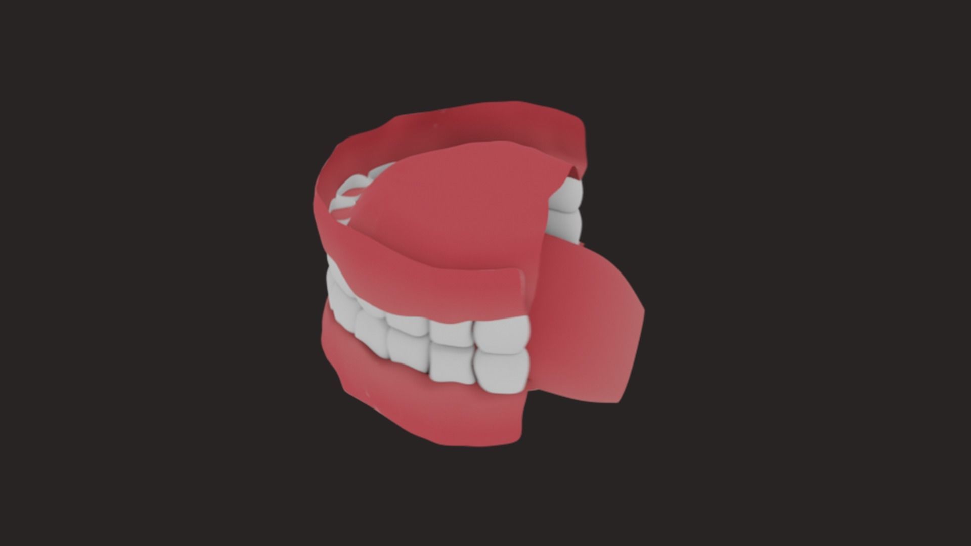 3D model Low Poly Stylized Human Mouth VR / AR / low-poly | CGTrader
