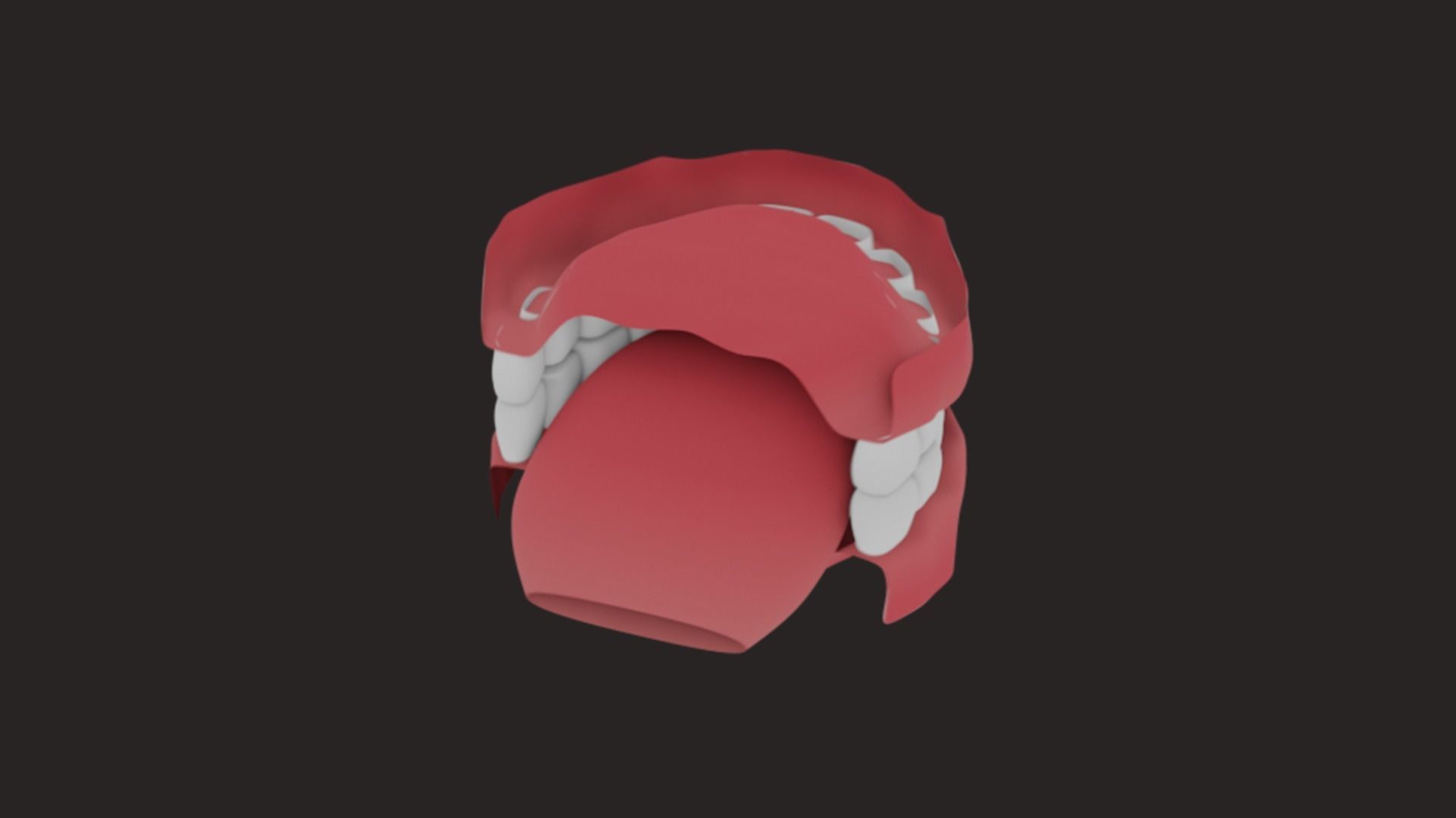 3D model Low Poly Stylized Human Mouth VR / AR / low-poly | CGTrader