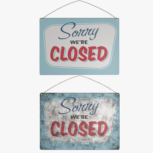 Vintage Closed Sign