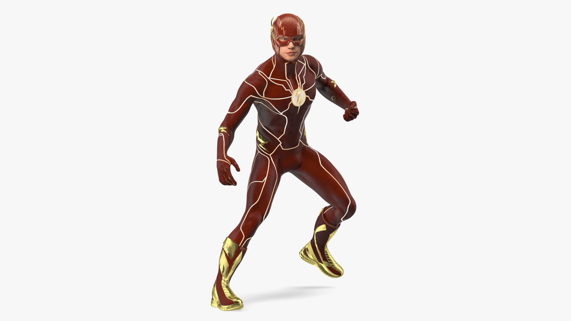 DC Comics Flash Fighting Pose 3D model | CGTrader