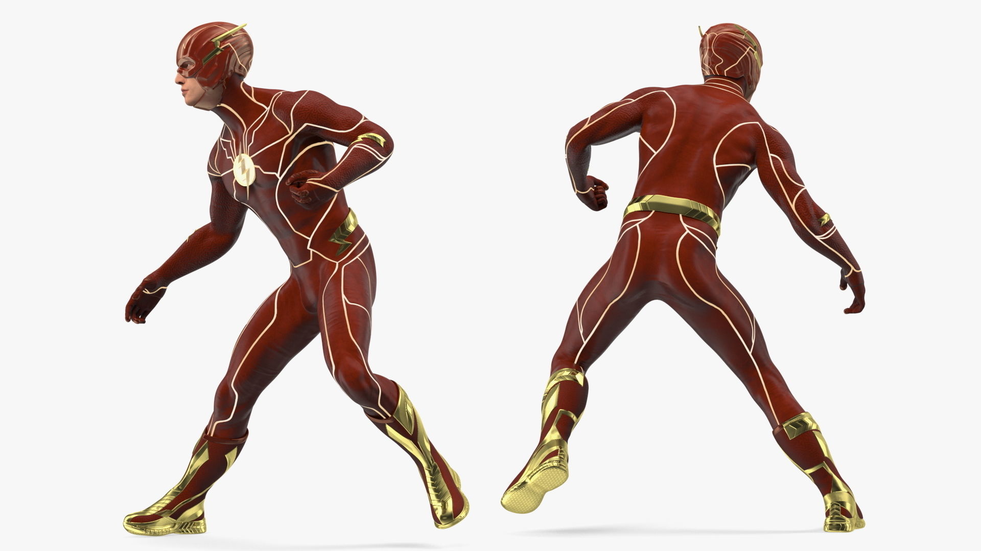 DC Comics Flash Fighting Pose 3D model | CGTrader