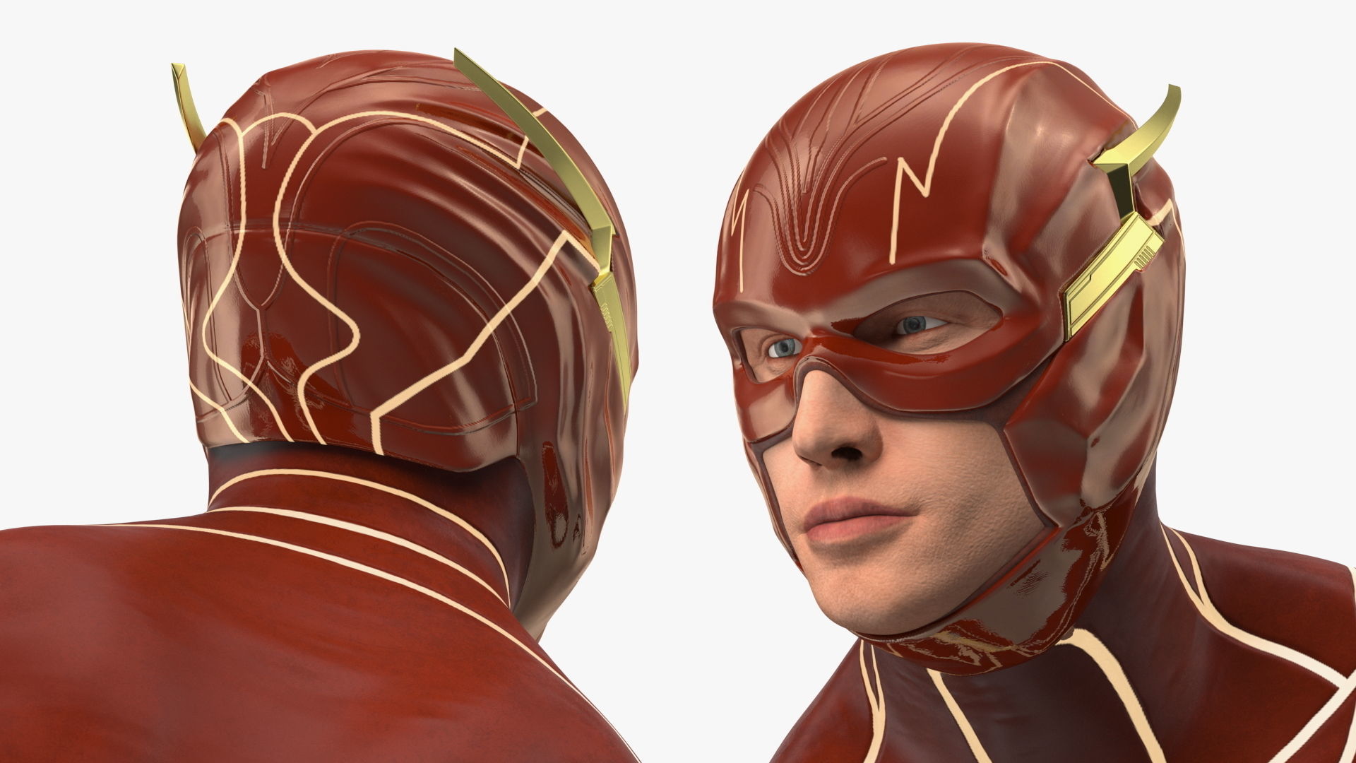 DC Comics Flash Fighting Pose 3D model | CGTrader