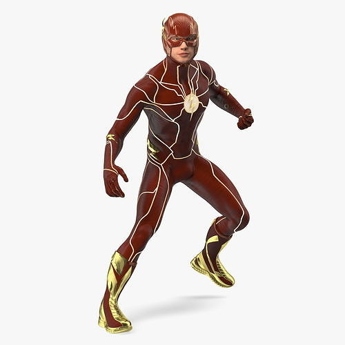 DC Comics Flash Fighting Pose 3D model | CGTrader