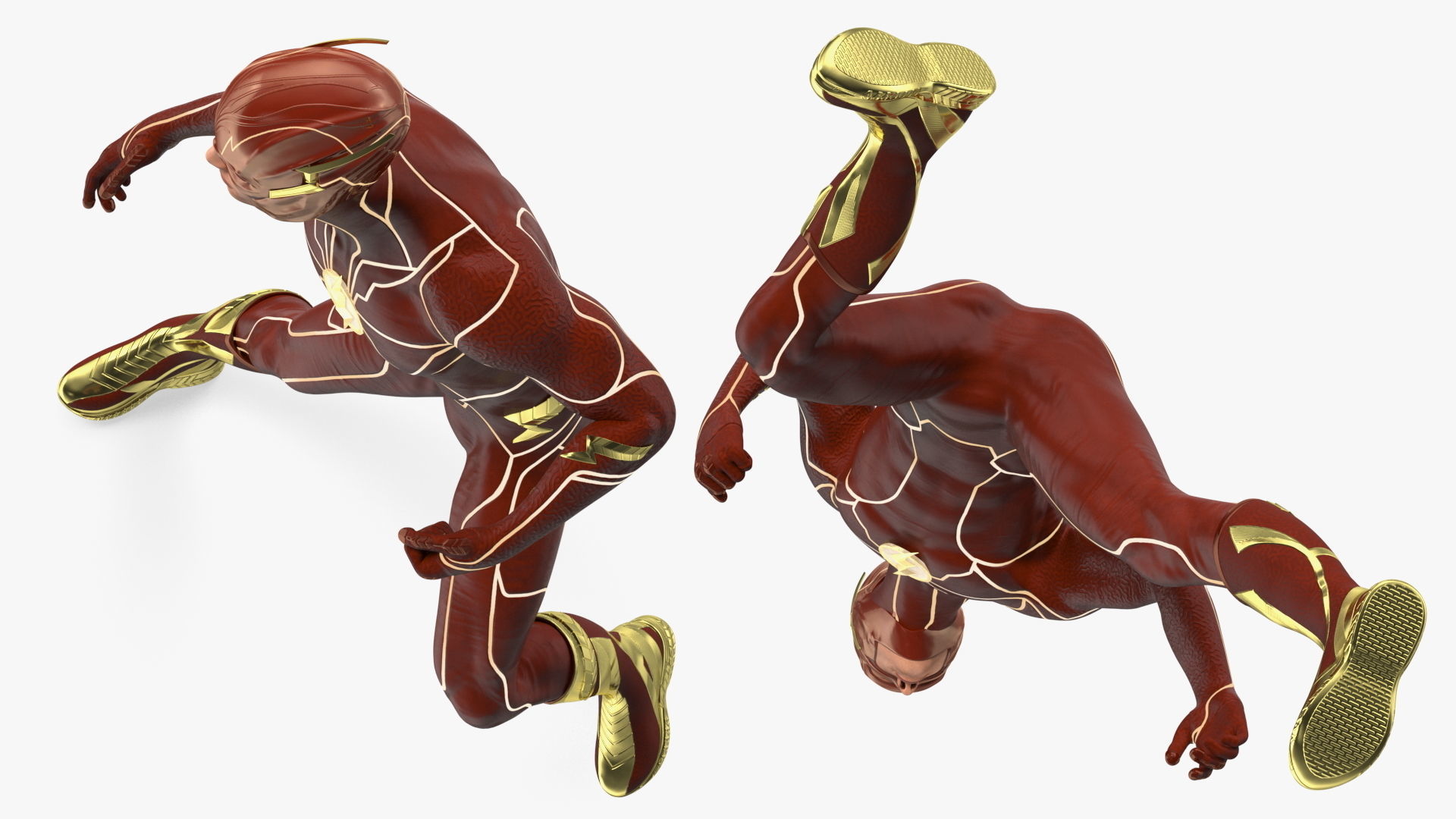 DC Comics Flash Fighting Pose 3D model | CGTrader