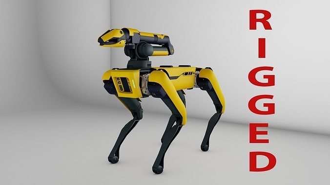 Professional Dog Machine Spot 3D model rigged | CGTrader