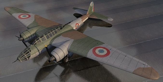 Amiot 354 3D model | CGTrader