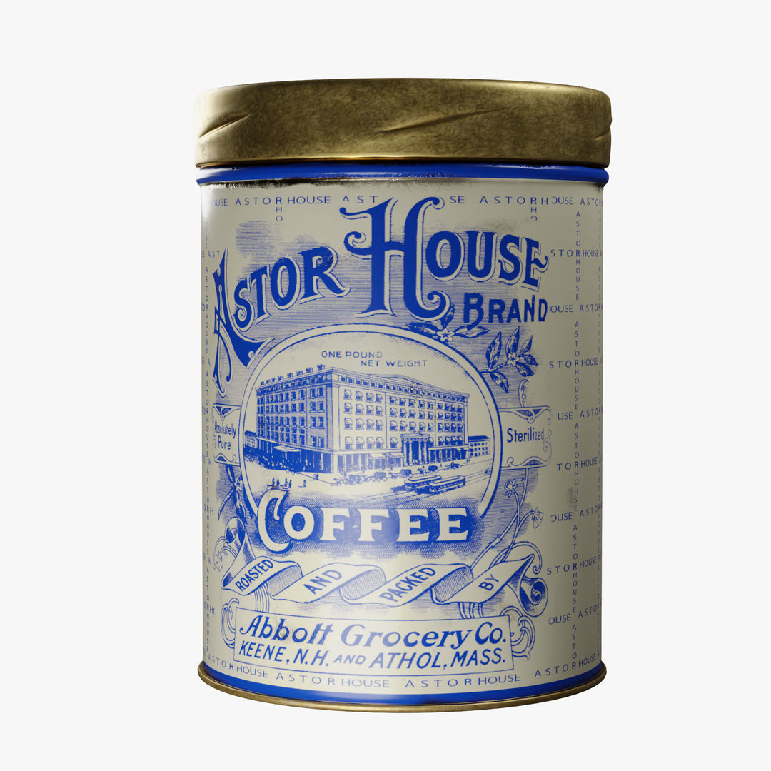 Vintage Coffee Can 3D model | CGTrader