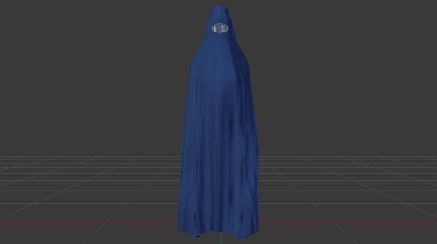 3D model Burqa Suit VR / AR / low-poly | CGTrader