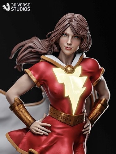 Mary Marvel 3D Print 3D model 3D printable | CGTrader
