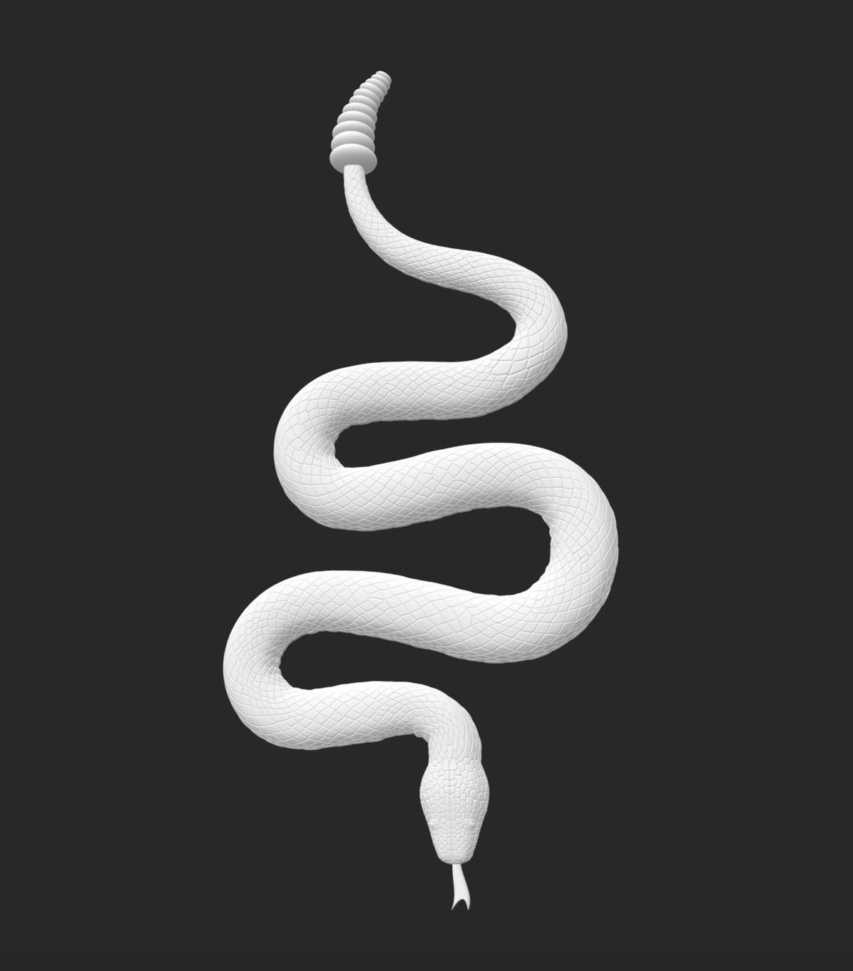 Snake 3D model 3D printable | CGTrader