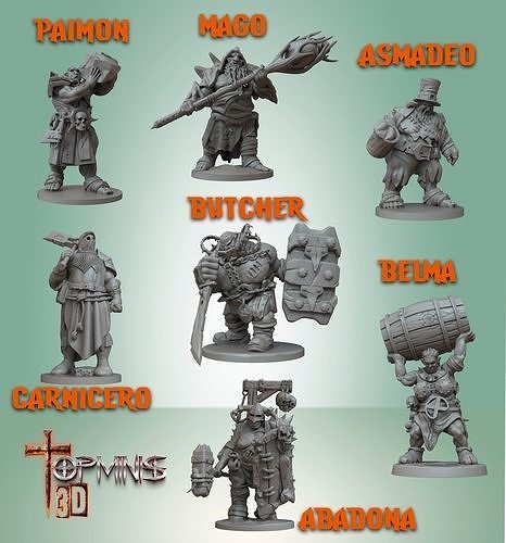 OGRES 3D model 3D printable | CGTrader