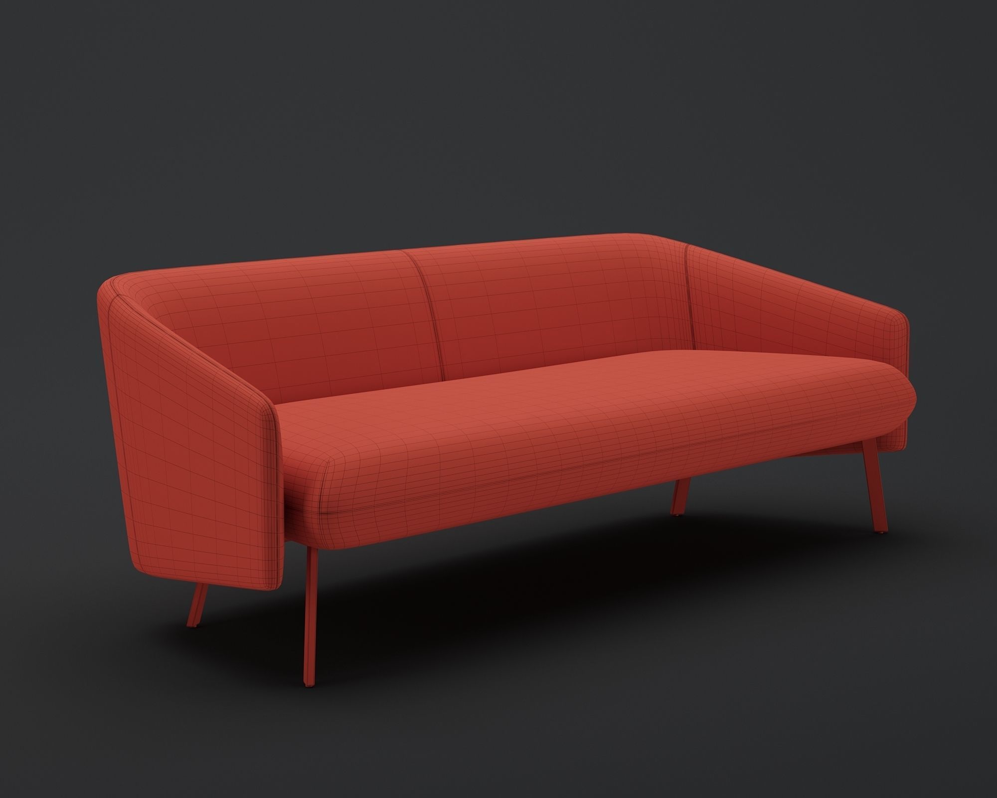 Studio TK Cover Sofa Three Seat 3D model | CGTrader