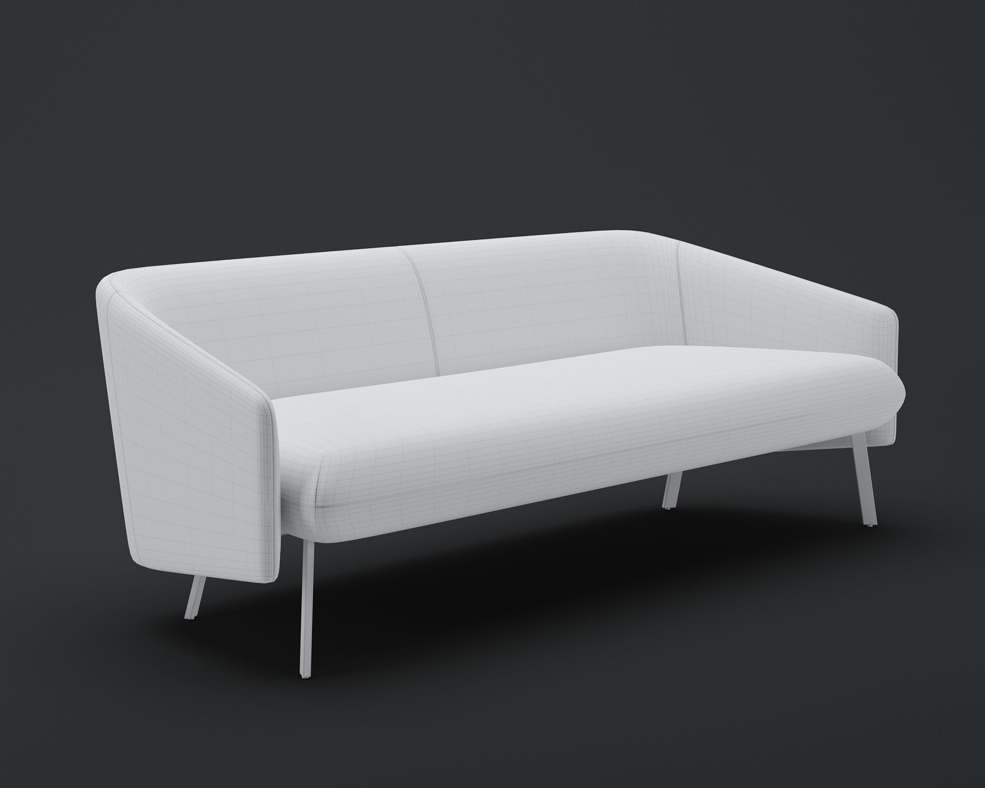 Studio TK Cover Sofa Three Seat 3D model | CGTrader