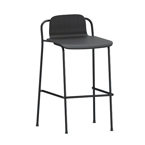 Studio Barstool 65 cm Black Steel 2 3D model | CGTrader