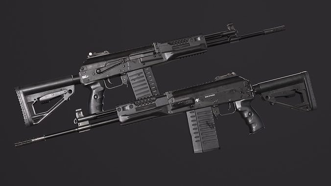 3D model AK-308 VR / AR / low-poly | CGTrader