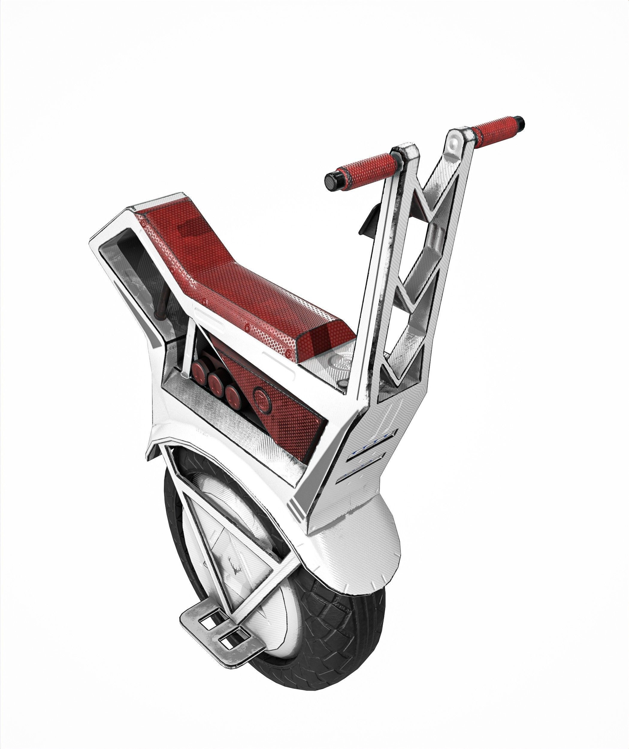 3D model Sci Fi Electric Scooter VR / AR / low-poly | CGTrader