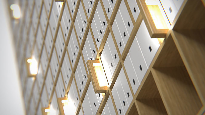 3D model Archive Shelving 02 PBR VR / AR / low-poly | CGTrader