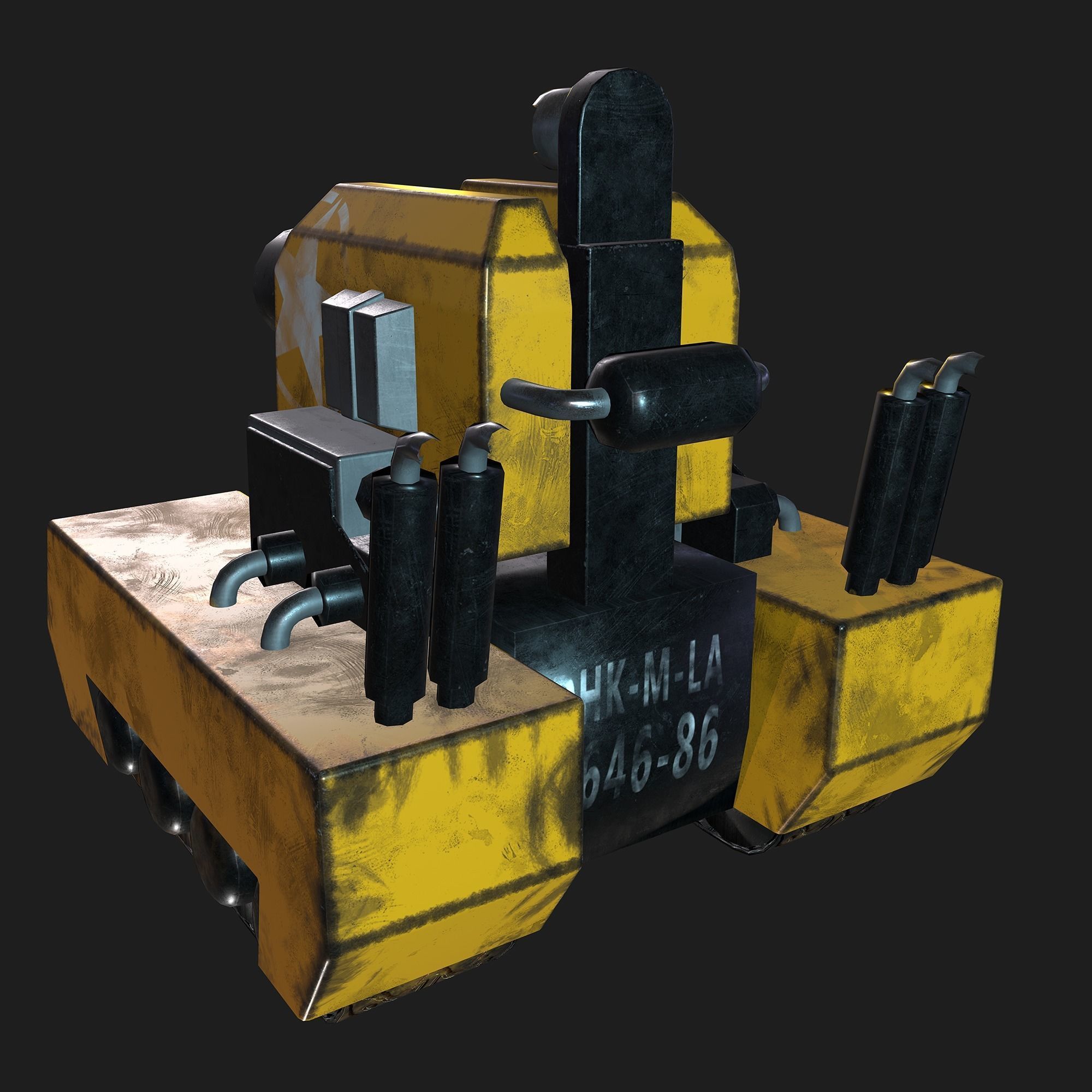 tank - mini tank - low poly game assets - game tank free VR / AR / low ...