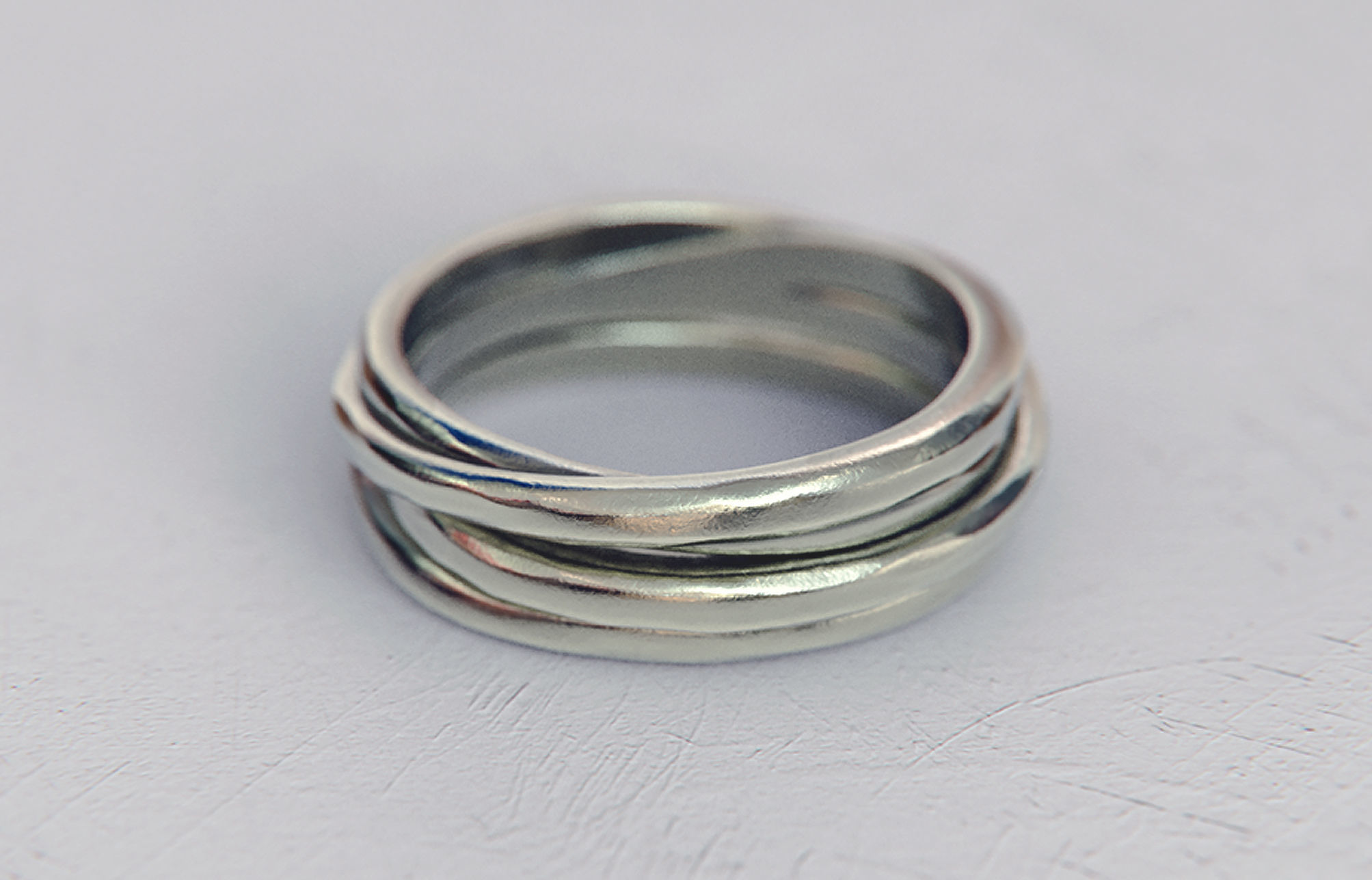 Coiled Band Ring 3D model 3D printable | CGTrader