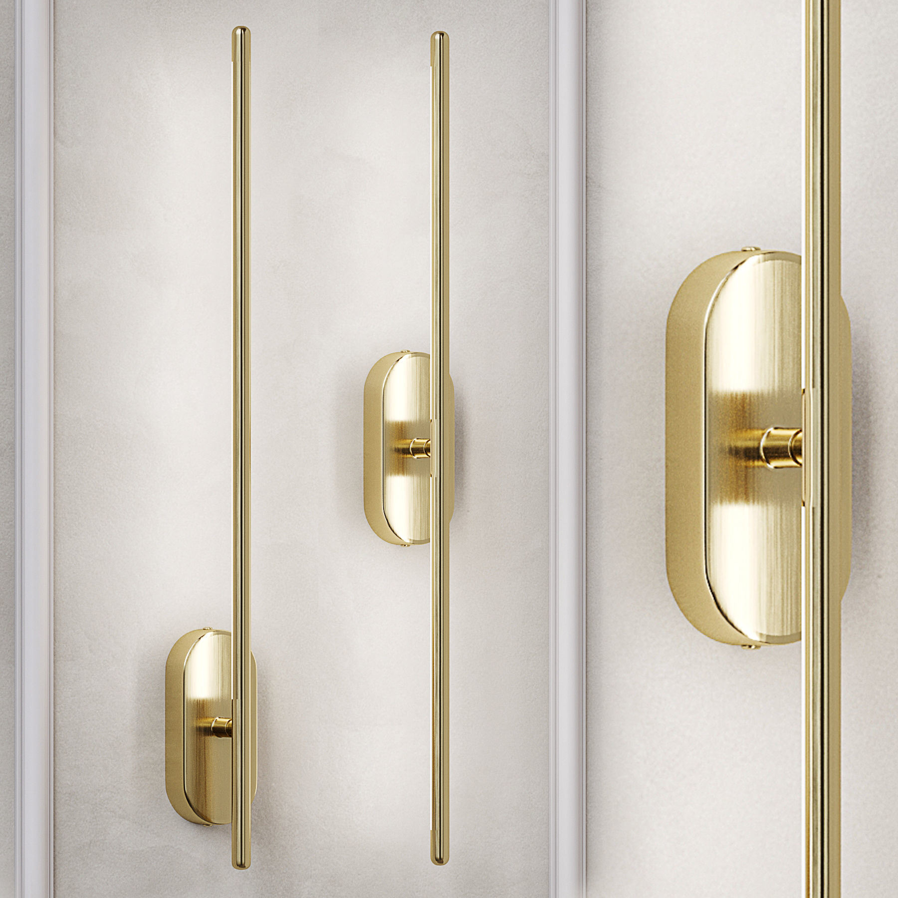 3D model Linear wall lamp VR / AR / low-poly | CGTrader