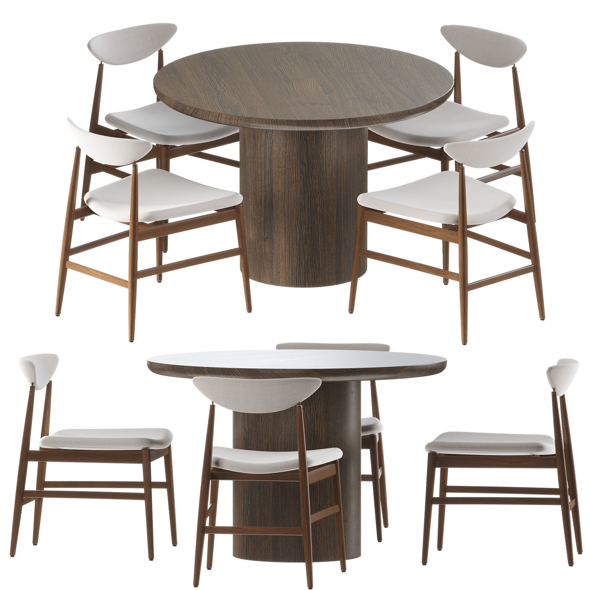 Gubi Gent Dining table 3D model | CGTrader