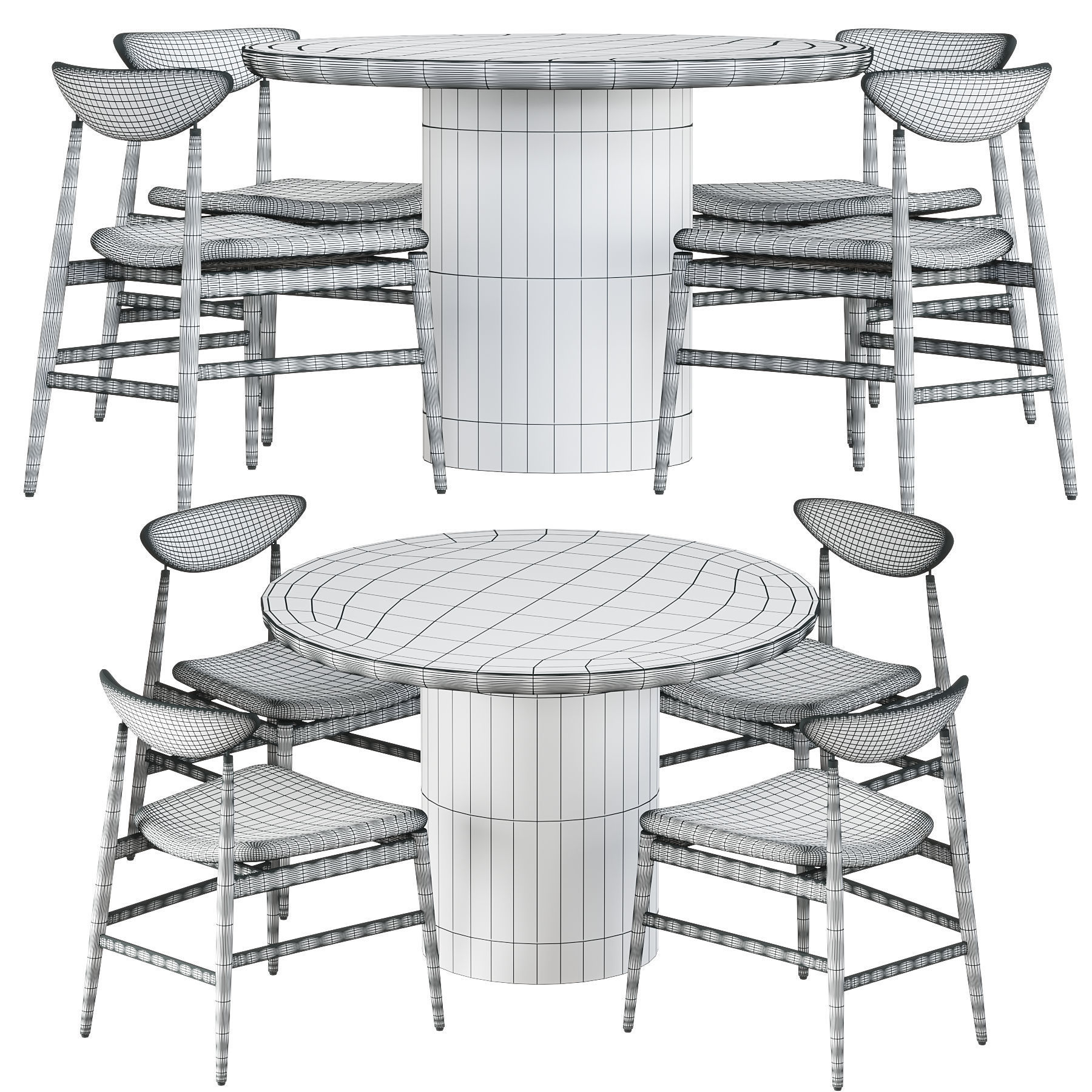 Gubi Gent Dining table 3D model | CGTrader