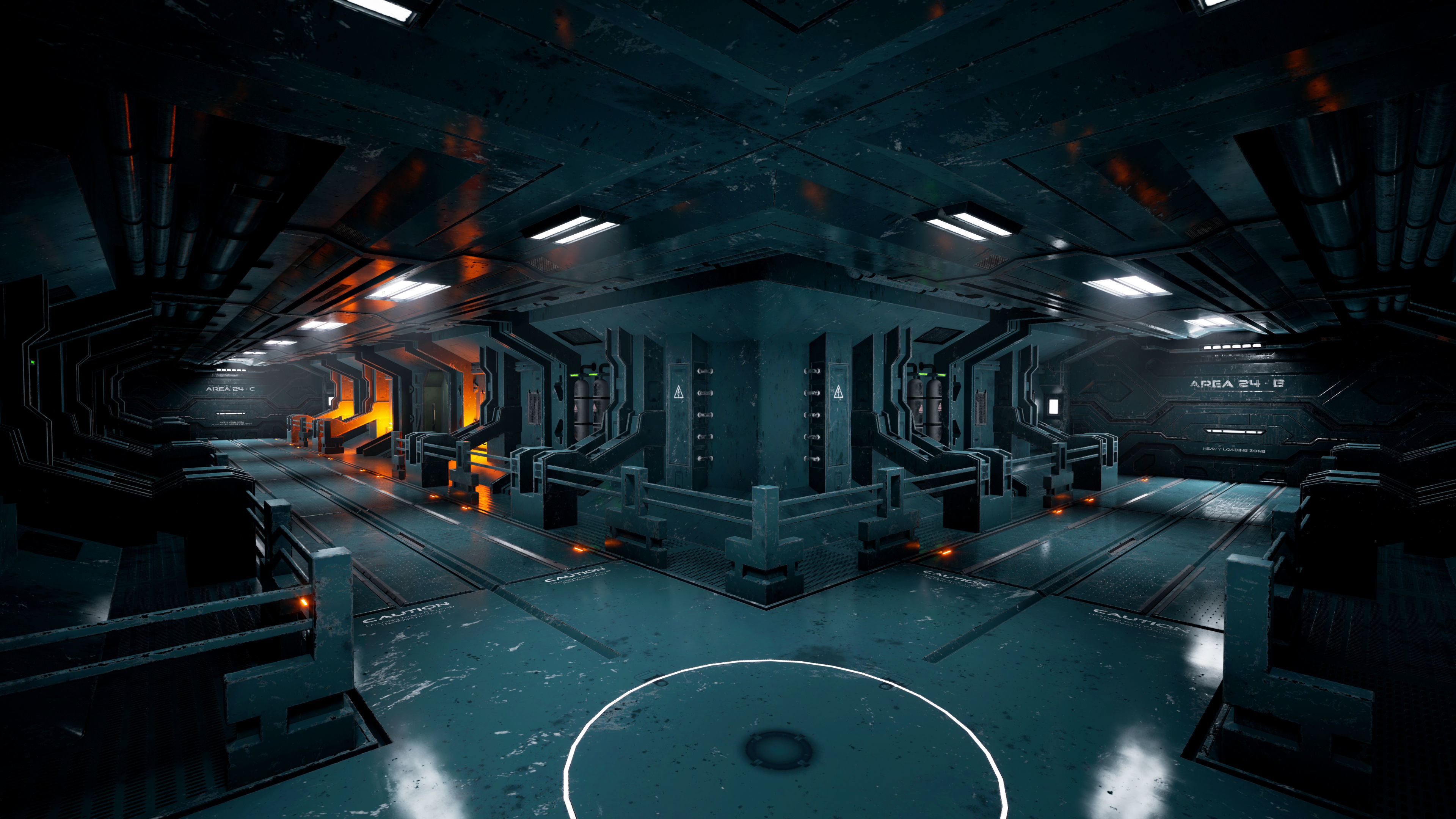 Modular Sci-fi Corridor Kitbash - 3ds Max and UE5 3D model | CGTrader