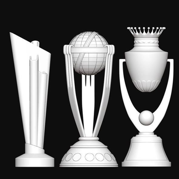 ICC Cricket Trophy Combo Packs 3D model | CGTrader