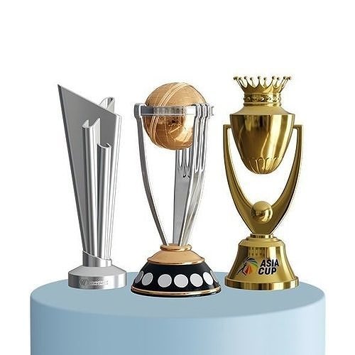 ICC Cricket Trophy Combo Packs 3D model | CGTrader