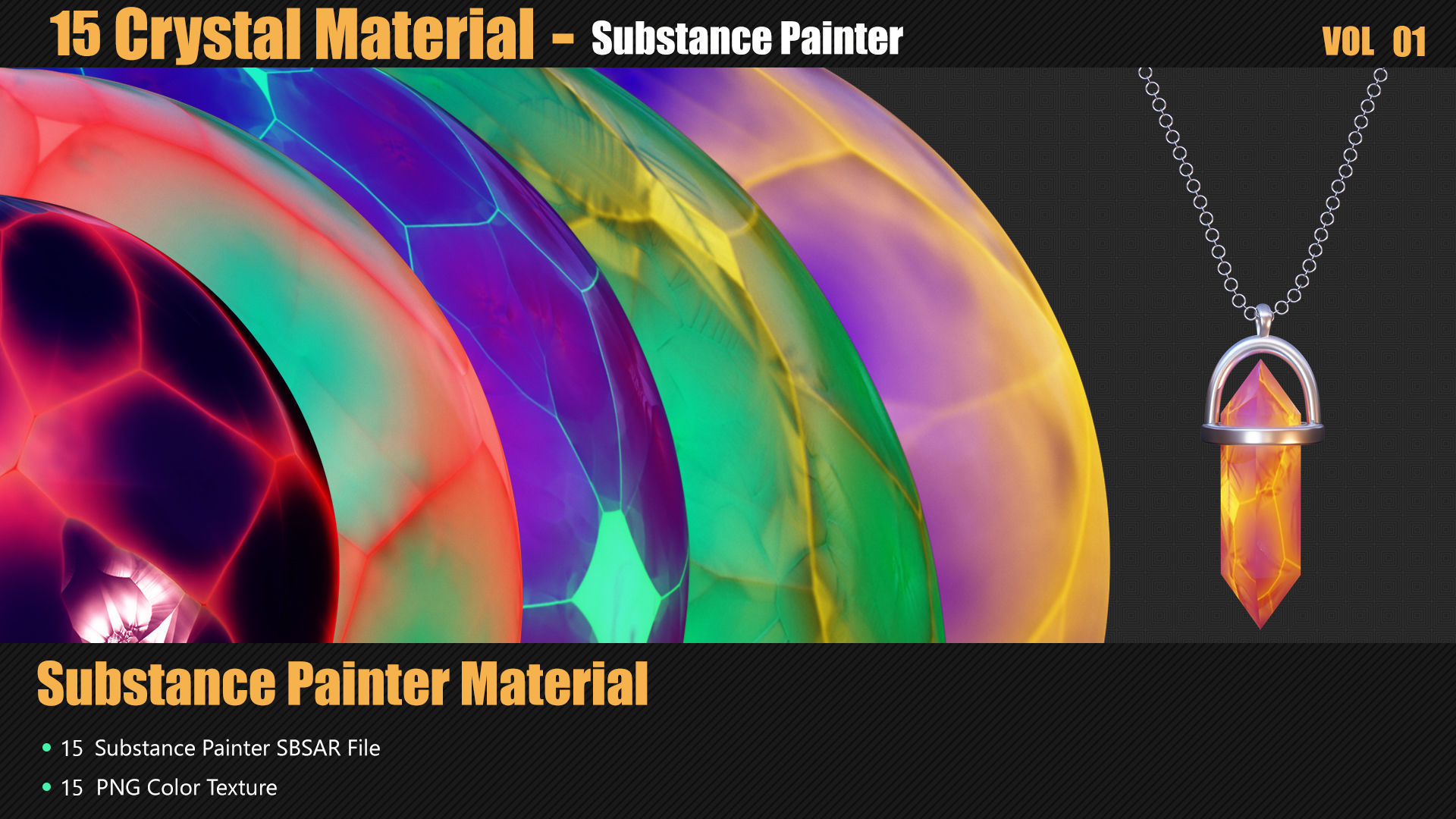 15 Crystal Materials In Substance Painter Texture | CGTrader
