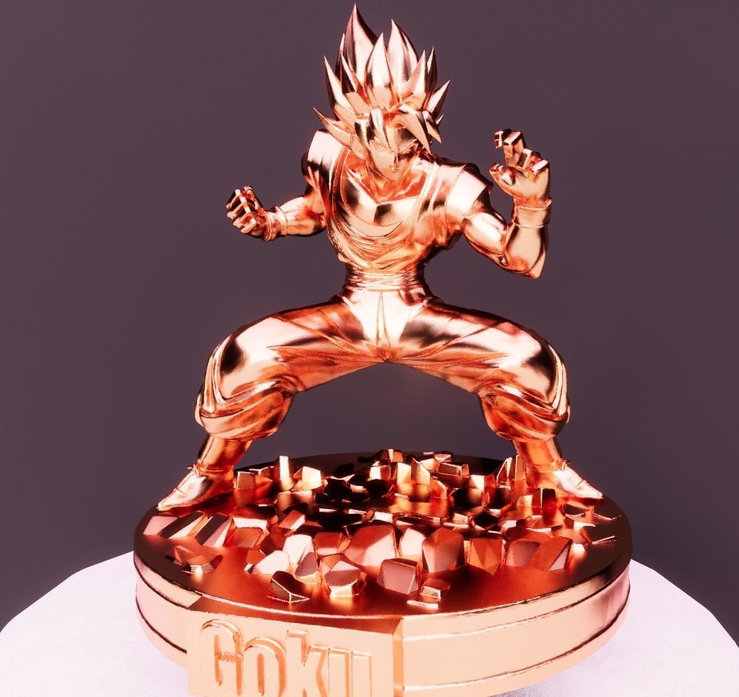 Dragon Ball Goku Action figure 3D model | CGTrader