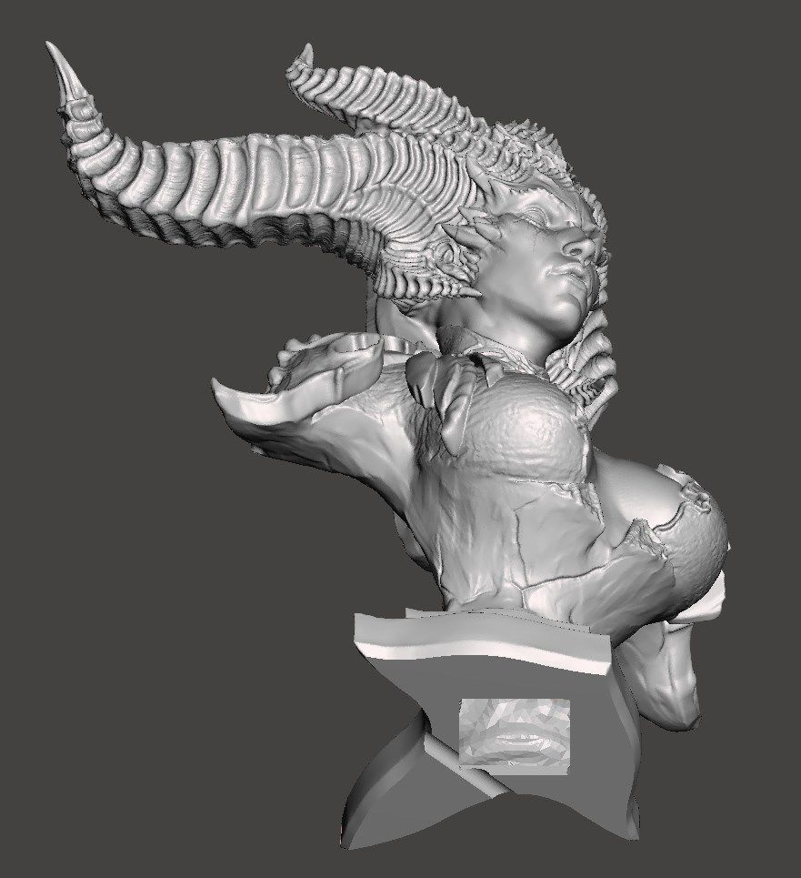 Lilith Diablo 4 Fan-Art 3D print bust 3D model 3D printable | CGTrader