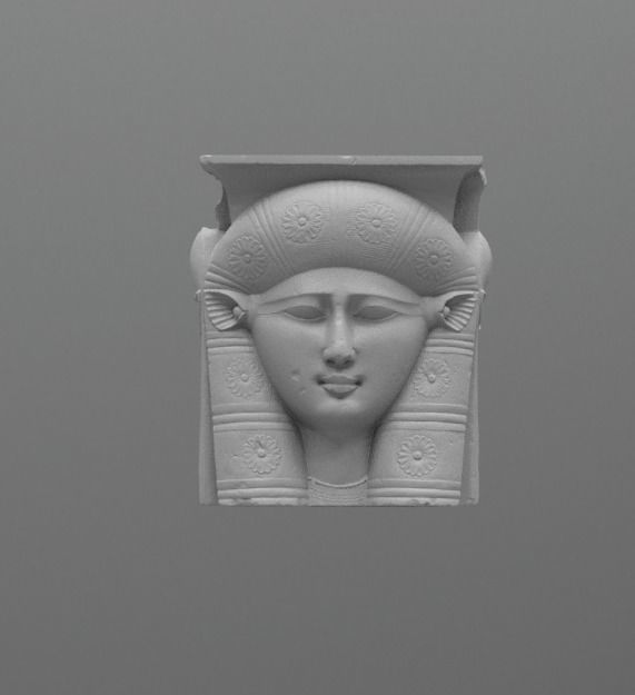 column header hathor 3D model 3D printable | CGTrader