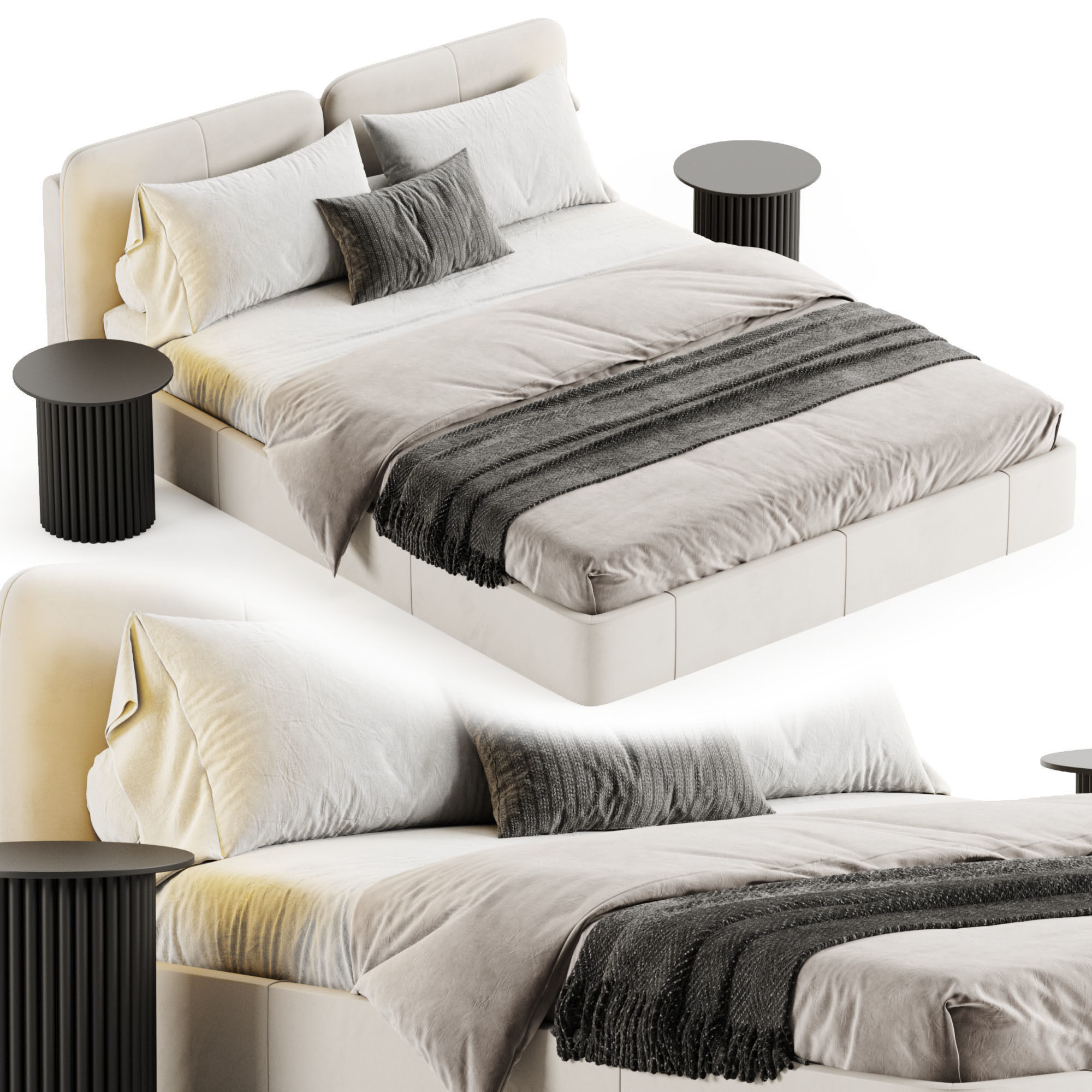 LETTO Lulu Bed 3D model | CGTrader