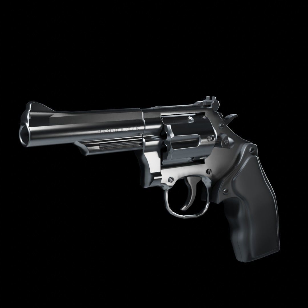 3D Revolver Model 3D model | CGTrader