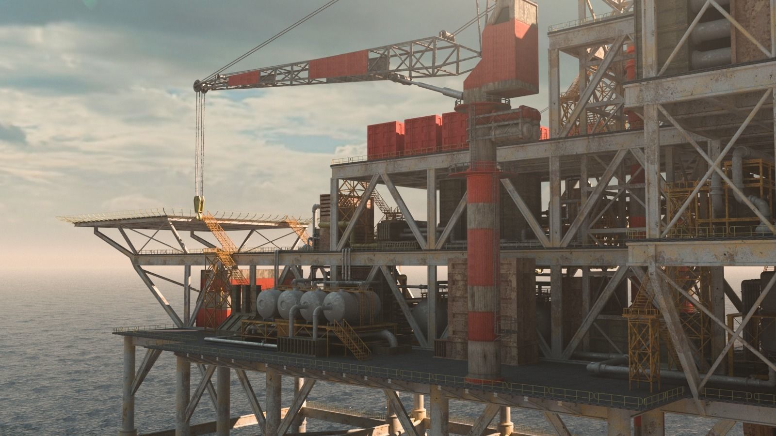 OilRig 3D model | CGTrader