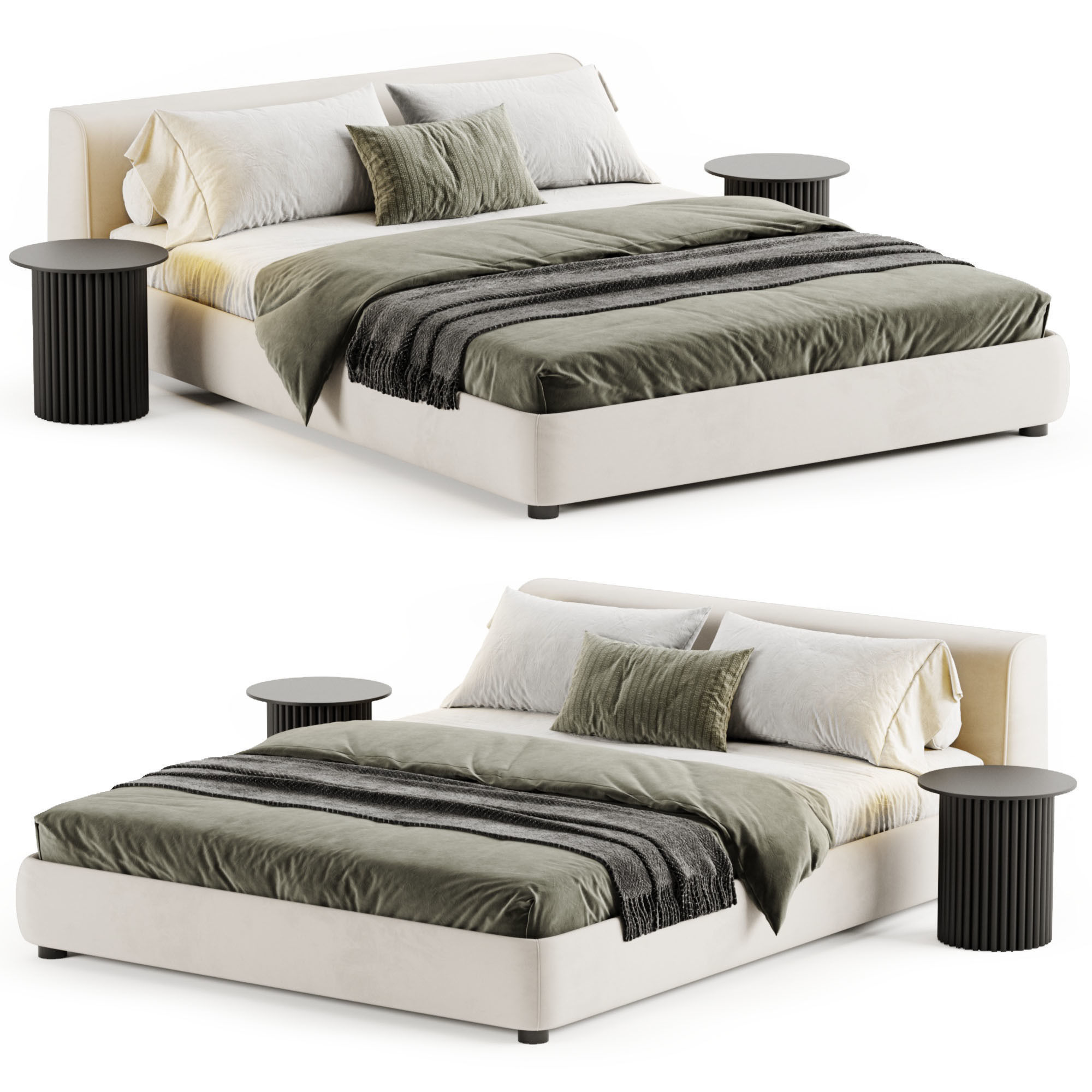 Sava bed by Como Casa 3D model | CGTrader