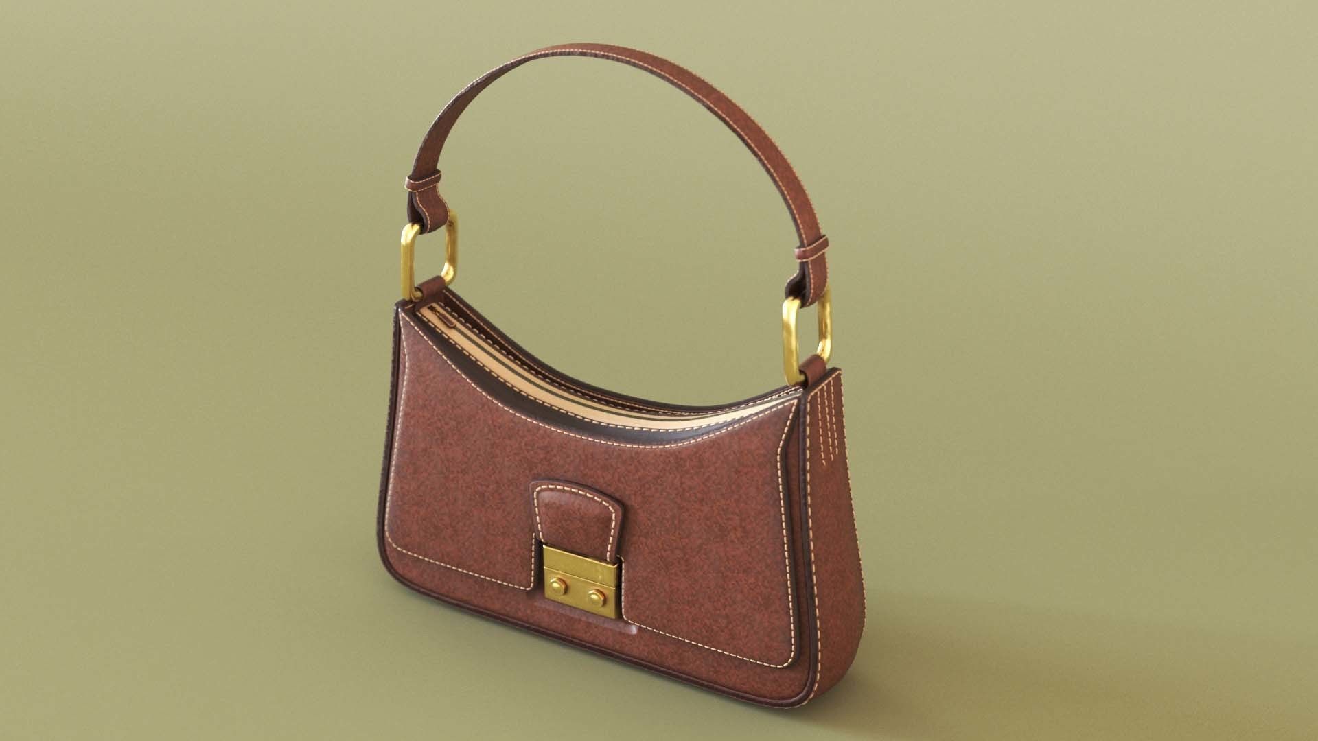 Leather Handbag 3D model | CGTrader