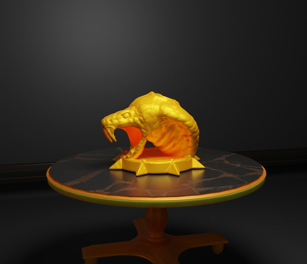Snake DnD Dice Tower Animal Dice Tray Snake Dice Box 3D model 3D ...