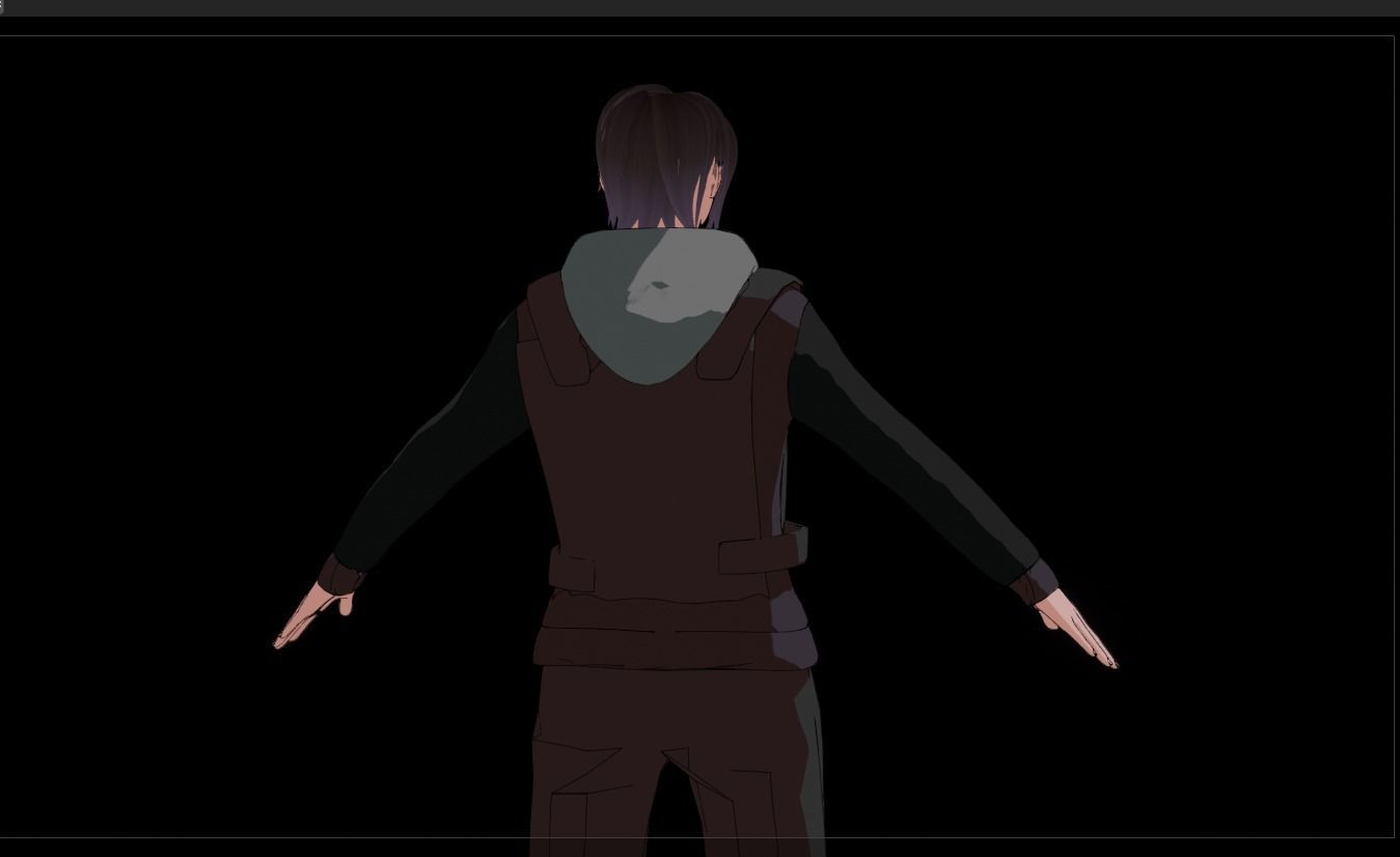 Rae Anime girl free VR / AR / low-poly 3D model rigged | CGTrader