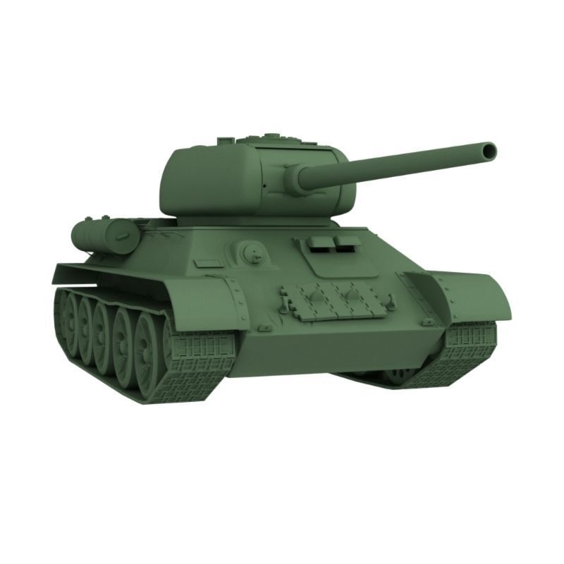 Tank T-34 free 3D model | CGTrader