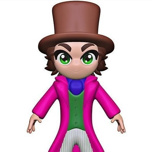 Timothee Chalamet Willy Wonka 2023 3D model 3D printable | CGTrader