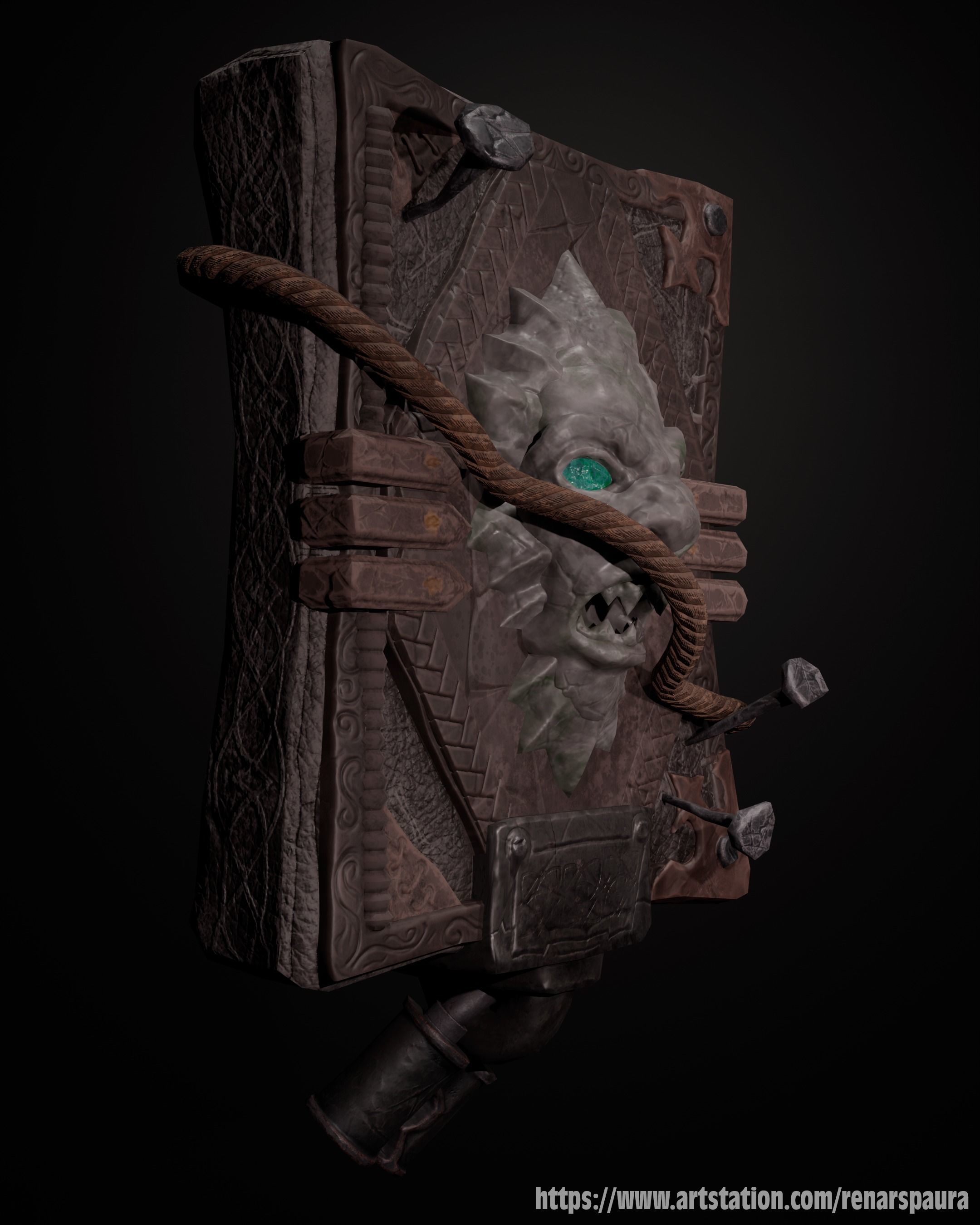 Fantasy stylized Book 3D free VR / AR / low-poly 3D model | CGTrader