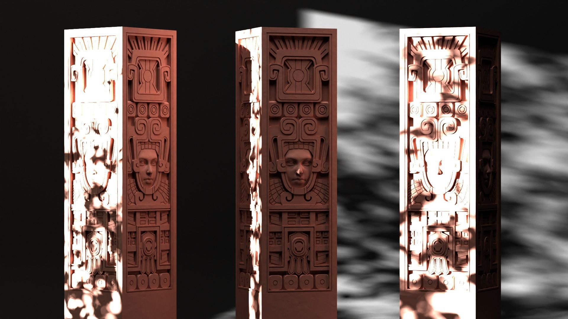 Decoration old pillar 3D model 3D printable | CGTrader